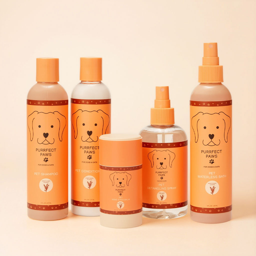 Sweet Honey Almond Dog And Cat Grooming Bundle | Purrfect Paws Pet ...