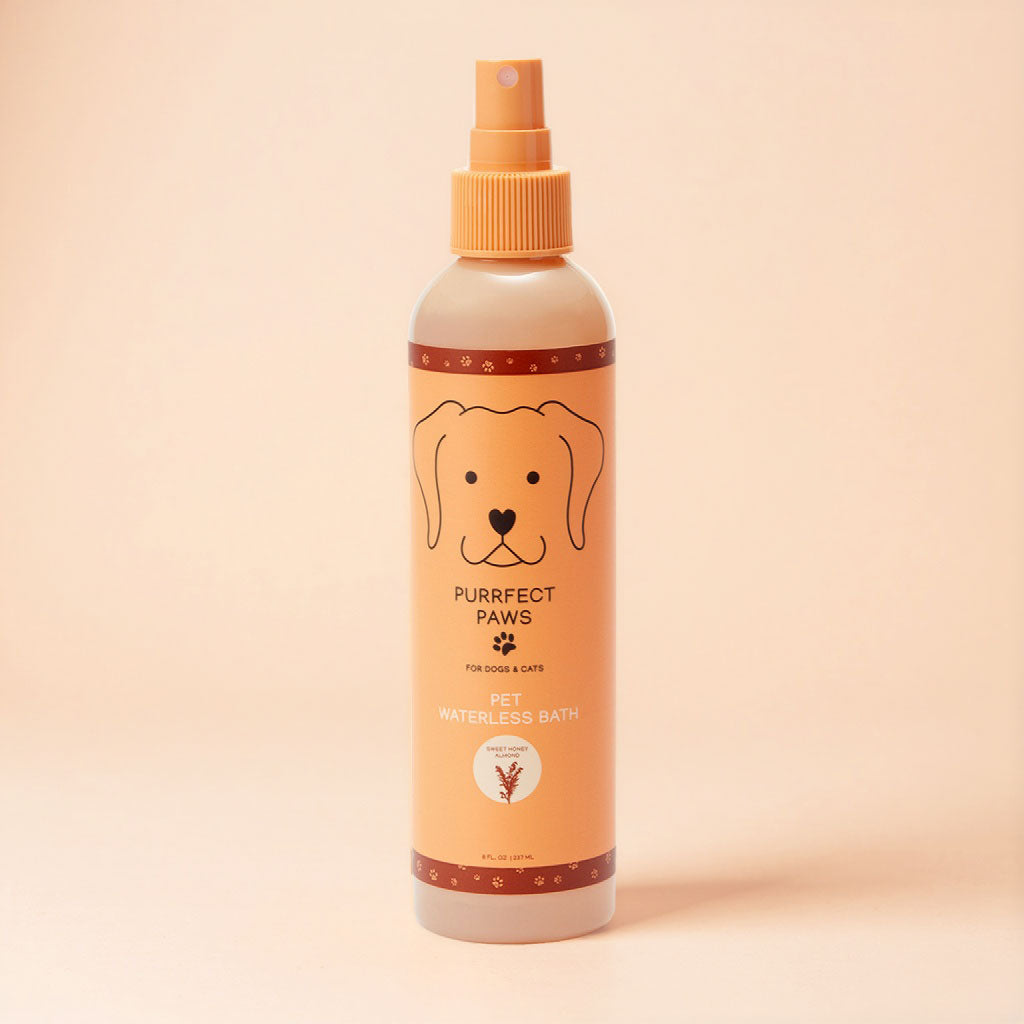 Sweet Honey Almond Waterless Bath For Dogs And Cats | Purrfect Paws Pet ...